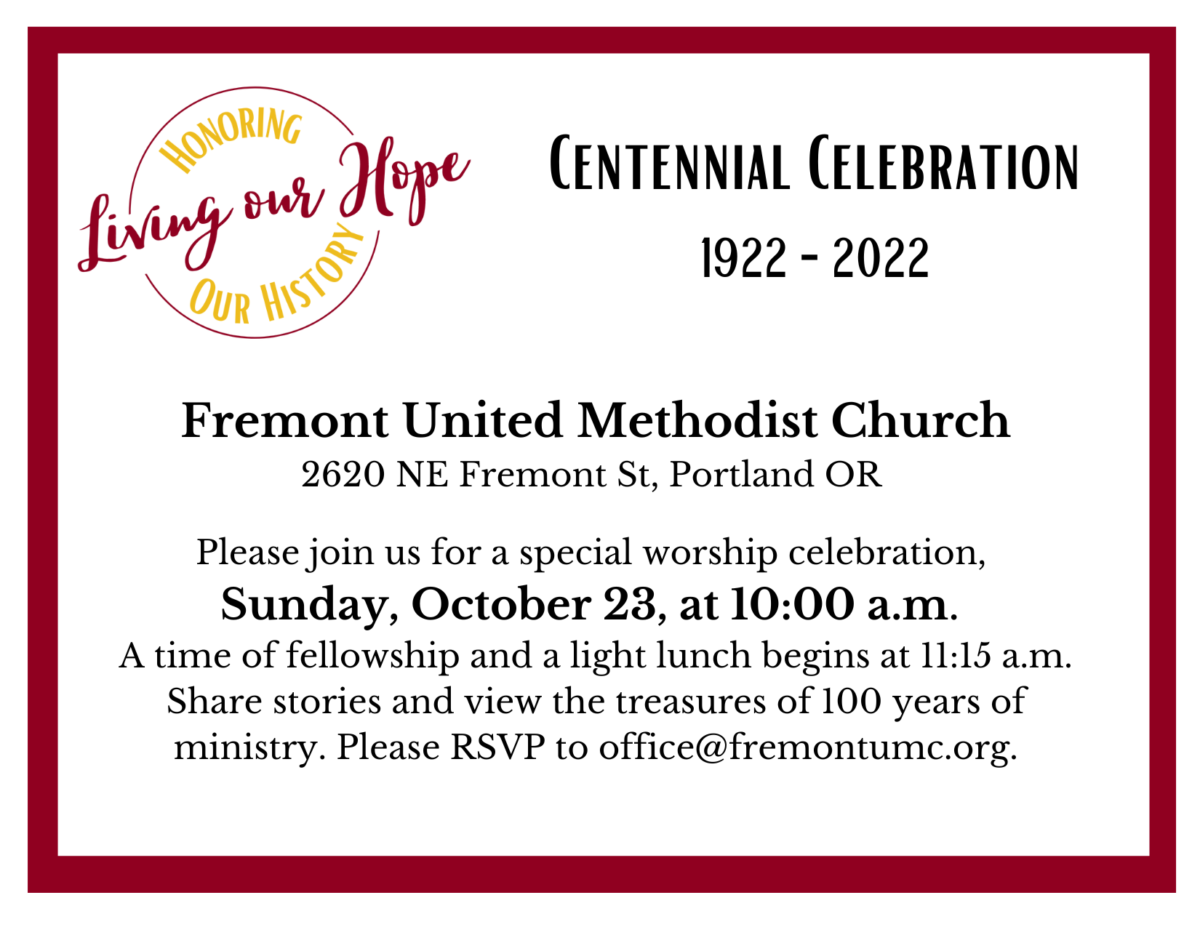 Fremont United Methodist Church – Portland, Oregon